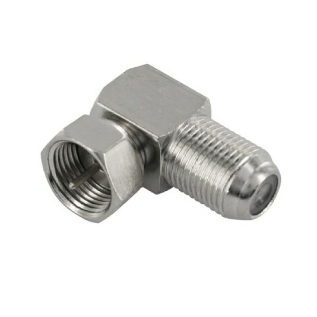 Right Angel F Plug to F Socket - DOLPHIN ELECTRONICS